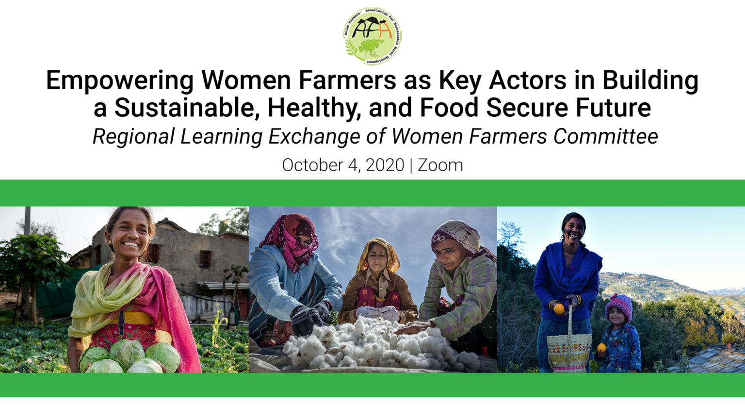 Empowering women farmers as key actors in building a sustainable ...